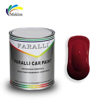 China Red Iron Oxide Car Paint Top Coat Solvent Resistant Moistureproof for sale
