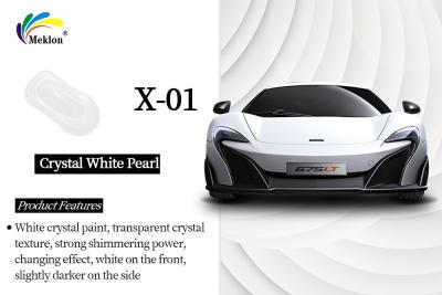 China Meklon X-01 Crystal White Pearl 1K Automotive Paint - 3.75L Cans with 24 Month Shelf Life for Car Refinishing for sale