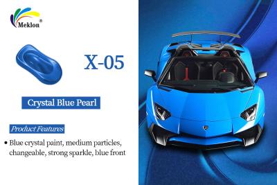China 1K Crystal Blue Pearl Automotive Paint - 15-20μm Film Thickness, 2 Year Shelf Life for Car Refinishing for sale