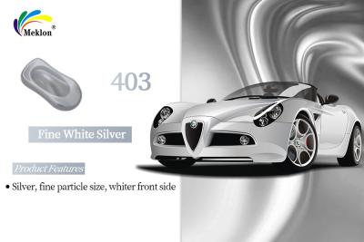 China 1K Fine White Silver Pearl Automotive Paint - 15-20μm Thickness, 2 Year Shelf Life for Car Refinishing for sale
