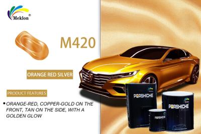 China PROSHICHE P-420 Metallic Orange Red Silver Car Paint - 1L/2.5L/4L/5L Sizes with 10-12 Sq Ft Coverage for sale