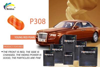China Red Pearl Automotive Paint 10-20 Micron Film Thickness with 24 Hour Pot Life for Metal Surface Repair for sale