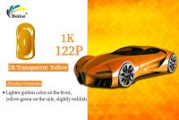 China Anti-UV Semi Gloss Polyester 1K  Transparent Yellow Coating Metallic Auto Paint for sale