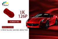 China Acid Resistant Car Paint Basecoat Solid Red Color Anti Oxidation for sale