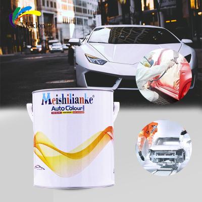 China Crystal White 1K Car Paint Basecoat Anti Oxidation Acrylic material And Anti-Corrosion for sale