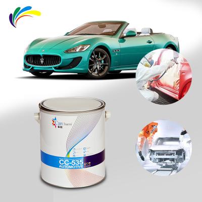 China 1K Solid Color Automotive Base Coat Paint Yellow green Car Paint for sale