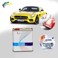 China Low Odor Concentration Auto Base Coat Protection Lemon Yellow Car Paint for sale