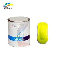 China Low Odor Concentration Auto Base Coat Protection Lemon Yellow Car Paint for sale