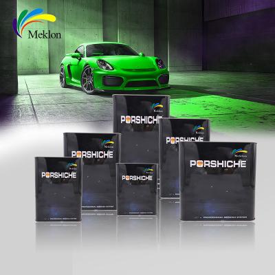 China Automotive Coat Low VOC And High Temperature Resistant Refinish Car Paint In Yellow Green for sale