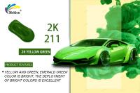 China Automotive Coat Low VOC And High Temperature Resistant Refinish Car Paint In Yellow Green for sale