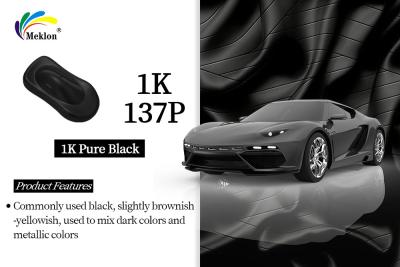 China Multi Color Optional Weather Resistant Metal Car Paint 1K Pure Black Car Paint for sale