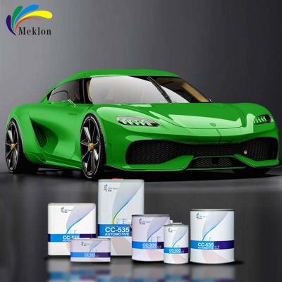 China Green Car Paint Top Coat With Advanced Facilities Strong Adhesion Auto Painting for sale