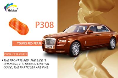 China Automotive Refinishing With Meklon P-308 Tongue Red Pearl Car Paint for sale