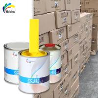 China Low VOC Crystal Yellow Pearl Automotive Paint 0.5L-5L UV Resistant High Gloss Finish for Steel Surfaces for sale