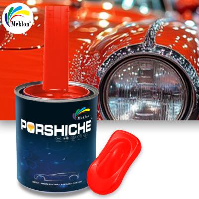 China High Coverage Orange Red 2K Auto Color Repair Refinish Spray Mixing Machine Automotive Paint for sale