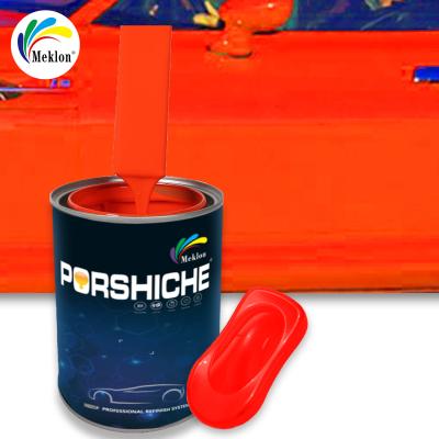 China High Coverage High Orange Red Automotive Refinish Paint With Low Voc for sale