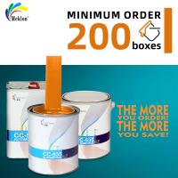 China Auto Paint Excellent Covering 1K 2K Orange Color Automotive Base Coat Refinish Car Paint for sale