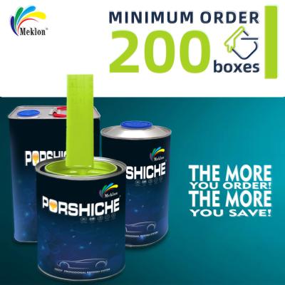 China 2K Yellow Green Car Paint Special Anti-Corrosion Ingredients For Durability for sale