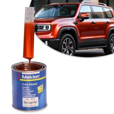 China Automotive 1K Flame Copper Pearl Acrylic Liquid Coating Easy Application Car Paint Mixing System Factory Wholesale Price For for sale
