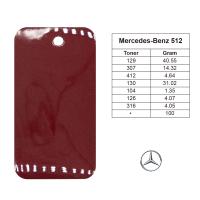China Premium 1K Red Pearl Acrylic Refinish Paint For Mercedes-Benz DB512 With High-Gloss Finish for sale