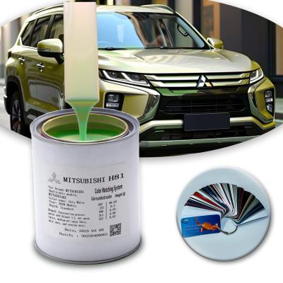China 1K Acrylic Technology Refinish Car Paint For High Temperature And Dry Environments With Champagne Gold Effect for sale