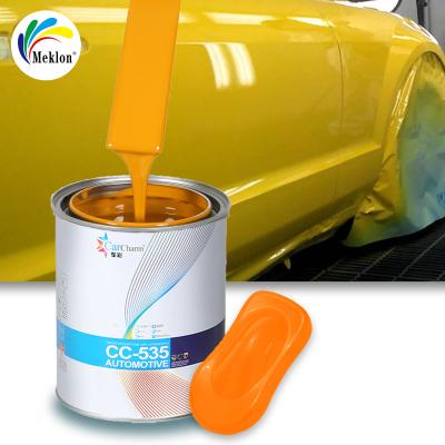 China High Performance Fast Drying Acrylic Sunny Yellow UV - Proof Car Paint for sale