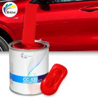 China High Performance Flame Crimson Quick Drying Car Paint 1K Car Paint for sale