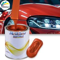 China Weather Resistant And UV Resistant Orange Red Car Repair Paint for sale