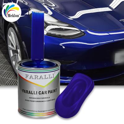 China Fast Drying And Efficient Deep Blue Metallic Paint That Matches The Original Factory Color For Car Spray Painting for sale