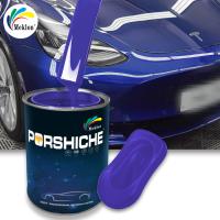 China 1K2K High-Quality Factory Grade Color Matching Wear-Resistant And Scratch Resistant Blue Purple Car Paint for sale