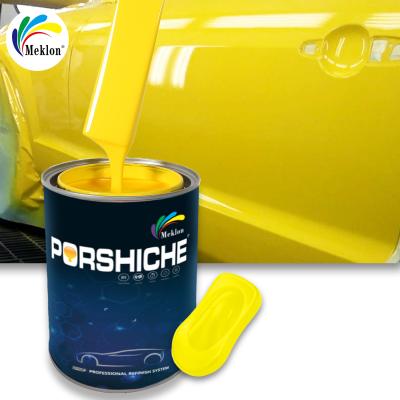 China High Gloss Lemon Yellow Automotive Paint - VOC 380g/L for sale