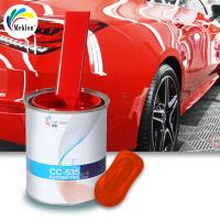 China Match With Original Factory Anti UV Efficient Fast Drying Flame Red Car Paint for sale