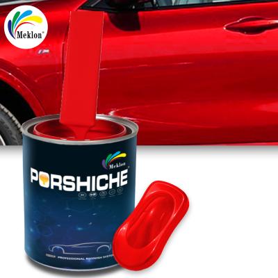 China Basecoat High Gloss Mirror Effect Car Paint Automotive Paint 1K Big Red Car Repair Paint Pure And Full Color Supplyer for sale