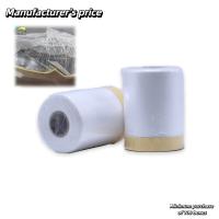 China Meklon Car Spray Paint Special High Shielding Plastic Masking Film Roll Pre Pasting Construction Protection Preferred for sale