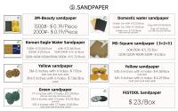 China 3M Polished Automotive High Gloss Grinding Frosted Paper for sale