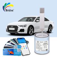 China Stable Harmless Ready Mixed Automotive Paint Moistureproof Audi Glacier White Paint for sale