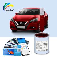 China Rose Red Ready Mixed Car Paint Durable Wear Resistant UV Protection for sale