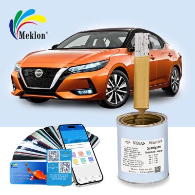 China Brilliant Gold Automotive Refinish Paint for Great Wall Tiida Nissan 2013 Models - 100g Formula with UV Resistant Weatherproof Finish for sale