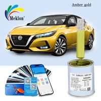 China Excellent Color Matching CAM Amber Gold Automotive Refinish Paint For Nissan for sale