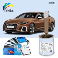 China Meklon Auto Coat Audi LZ8W Models Brown Ready Mixed Car Paint for sale
