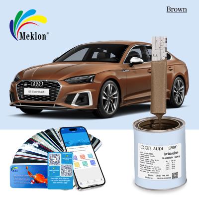 China Meklon Auto Coat Audi LZ8W Models Brown Ready Mixed Car Paint for sale