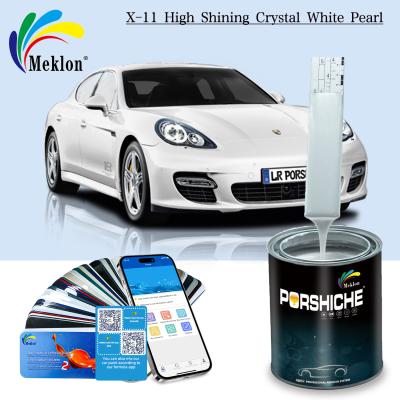 China P-X11 Crystal White Pearl Auto Paint with UV Protection - High Sparkle Automotive Finish for Professional Applications for sale