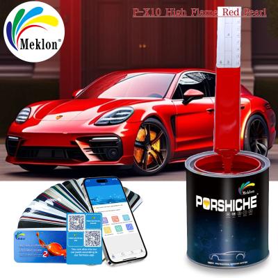 China P-X10 High Flame Red Pearl Automotive Paint - 1L/4L/5L Sizes, 2-3 Hour Dry Time, Fade Resistant Finish for sale