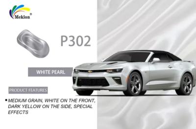 China Meklon 1K White Pearl Automotive Basecoat Paint - 1L & 4L Cans, 15 Min Dry Time at 20°C for sale