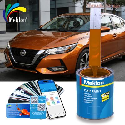 China Tornado Orange Refinish Car Paint For Dongfeng Nissan Sylphy Vibrant And Durable Finish for sale
