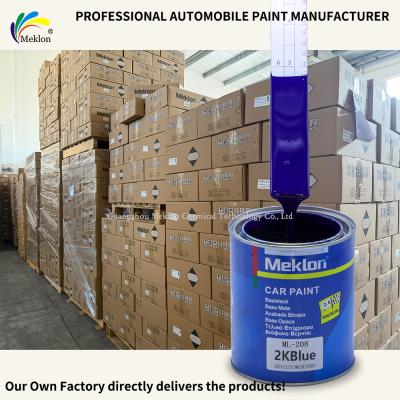 China Meklon MK-208 2K Blue Scratch Resistant Low VOC Emissions Refinish Car Paint for Automotive Repair for sale
