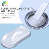 China 100% Matched Mk-X-11 Acrylic Car Refinish Paint Spray 1k Basecoat High Shining Crystal White Pearl Car Paint For Car Repair for sale