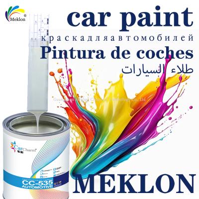 China Scratch Resistant Crystal Yellow Pearl Acrylic Car Refinish Paint Weather Resistant Car Paint for Car Repair for sale