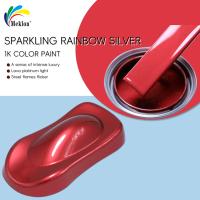 China High Shine Glitter Red Silver Acrylic Automotive Boat & Car Refinish Paint Spray Application Liquid Coating for Car Repair for sale