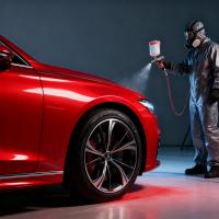 China High Shine Glitter Red Silver Acrylic Automotive Boat & Car Refinish Paint Spray Application Liquid Coating for Car Repair for sale